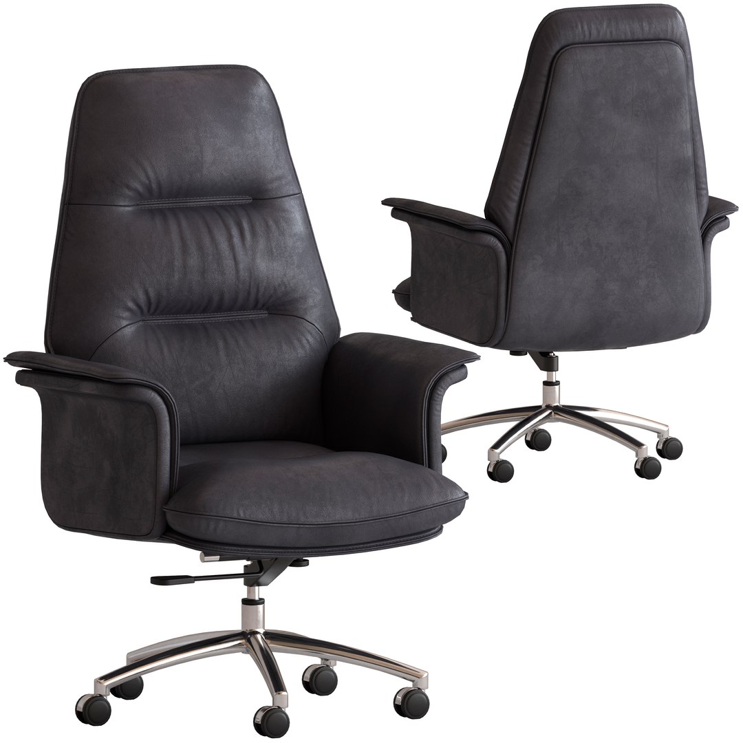 FLBT Office Leather Chair 3D model - TurboSquid 2163788