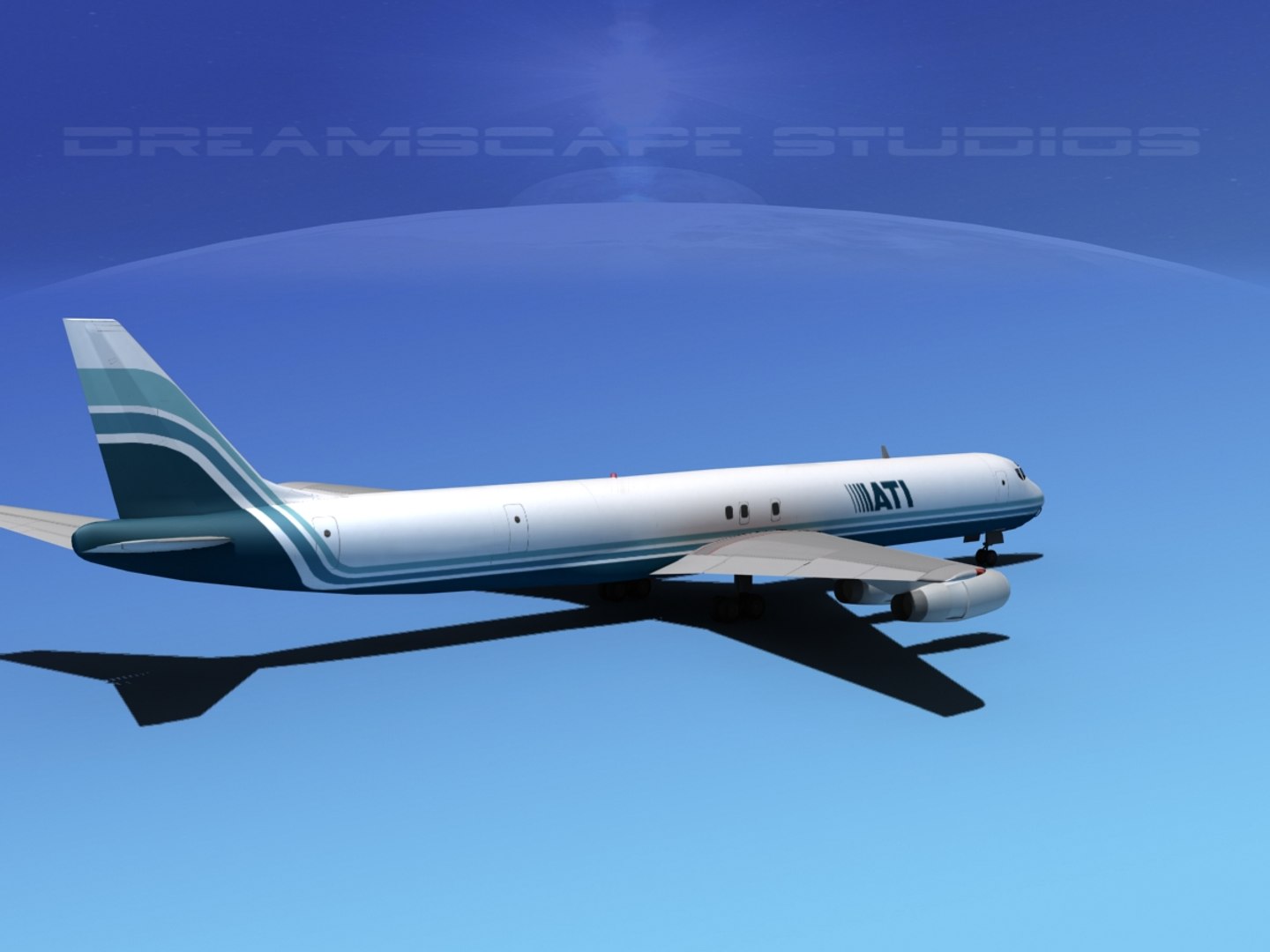 Douglas Dc-8 3d Model