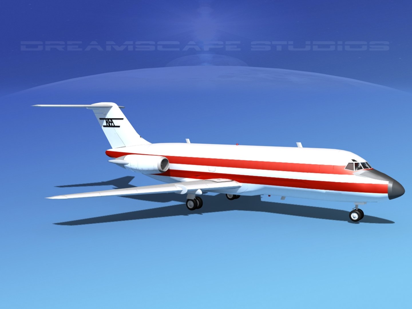 3d Model Turbines Dc-9-15 Mcdonnell Douglas