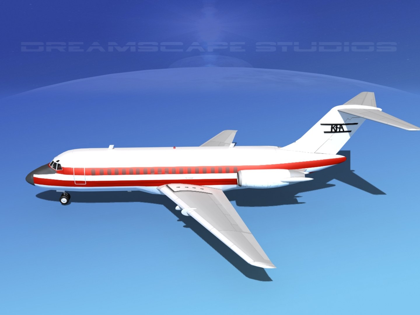 3d Model Turbines Dc-9-15 Mcdonnell Douglas
