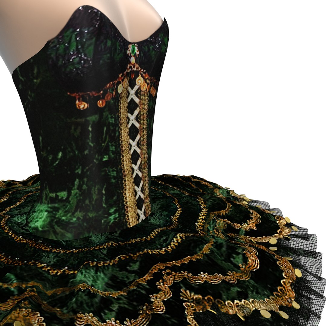 Tutu Ballet Esmeralda 3D Model - TurboSquid 1432533