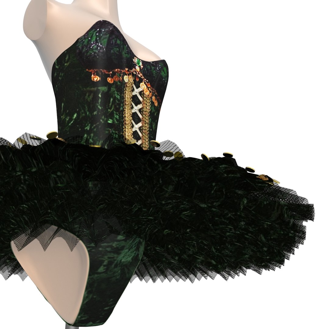 Tutu Ballet Esmeralda 3D Model - TurboSquid 1432533