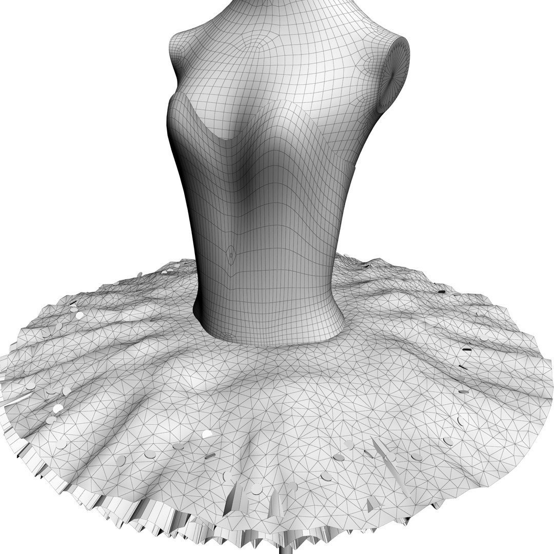 Tutu Ballet Esmeralda 3D Model - TurboSquid 1432533