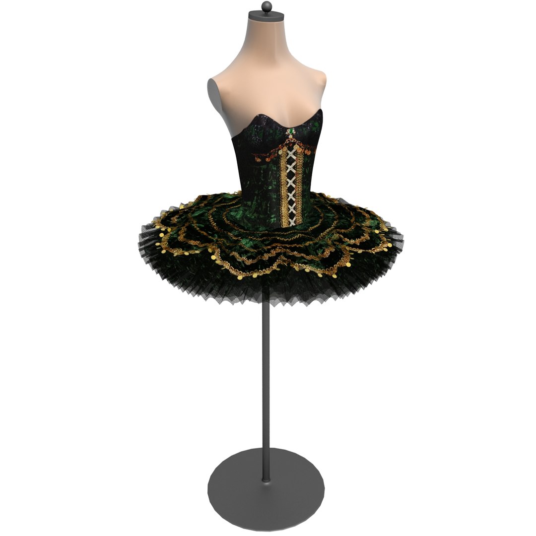 Tutu Ballet Esmeralda 3D Model - TurboSquid 1432533