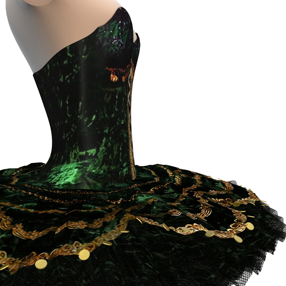 Tutu Ballet Esmeralda 3D Model - TurboSquid 1432533