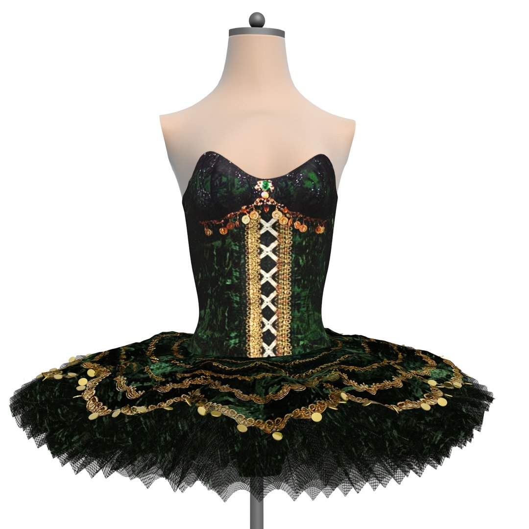 Tutu Ballet Esmeralda 3D Model - TurboSquid 1432533