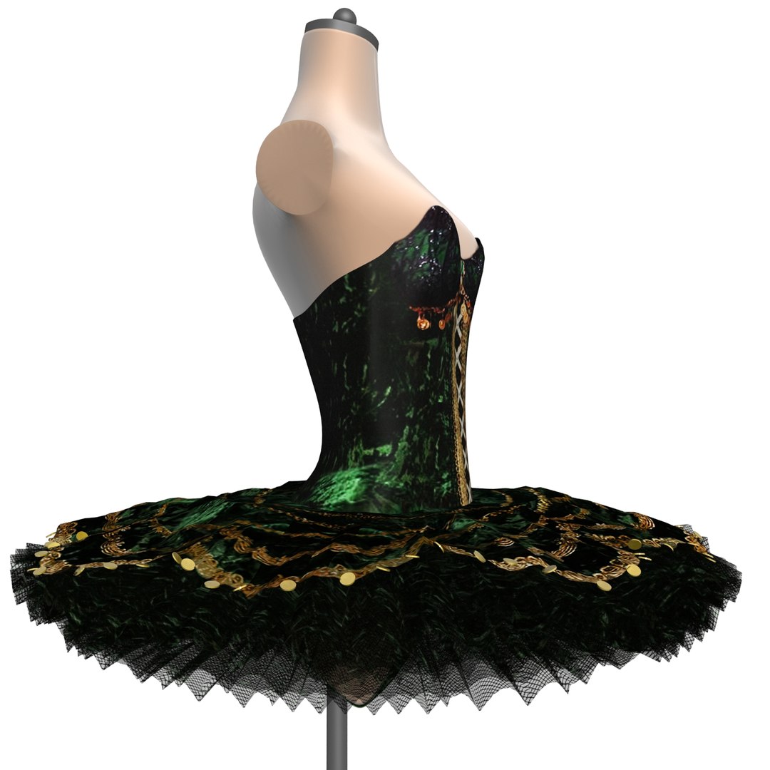 Tutu Ballet Esmeralda 3D Model - TurboSquid 1432533