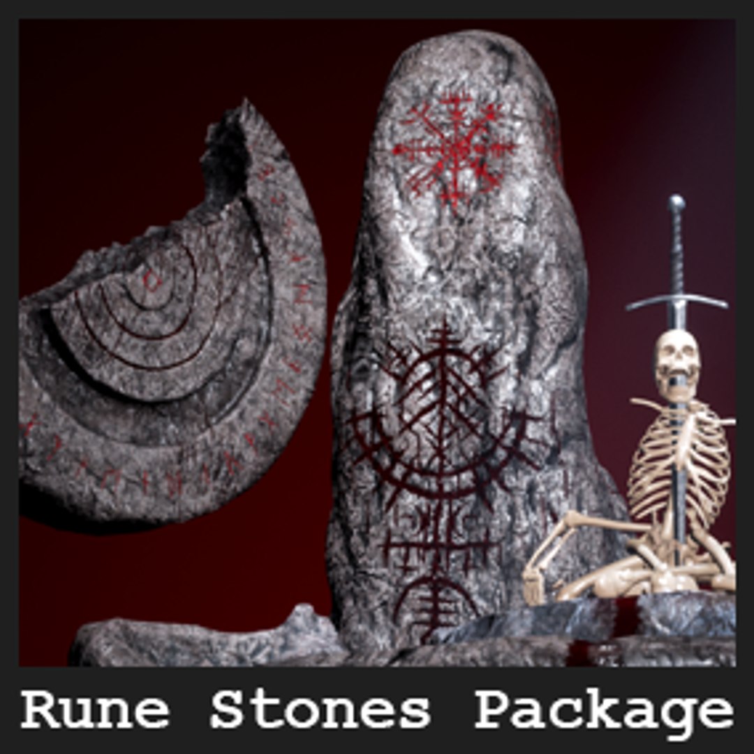 Rune Stones Package 19 Assets 3D Model - TurboSquid 2111425