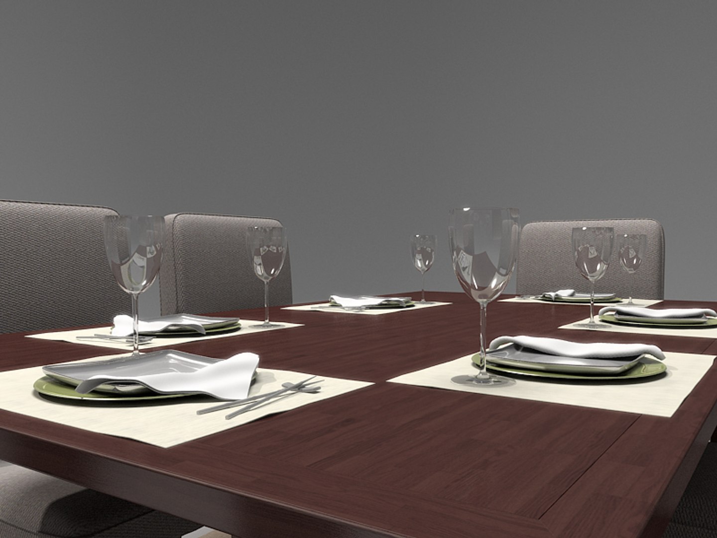 3d max dining set