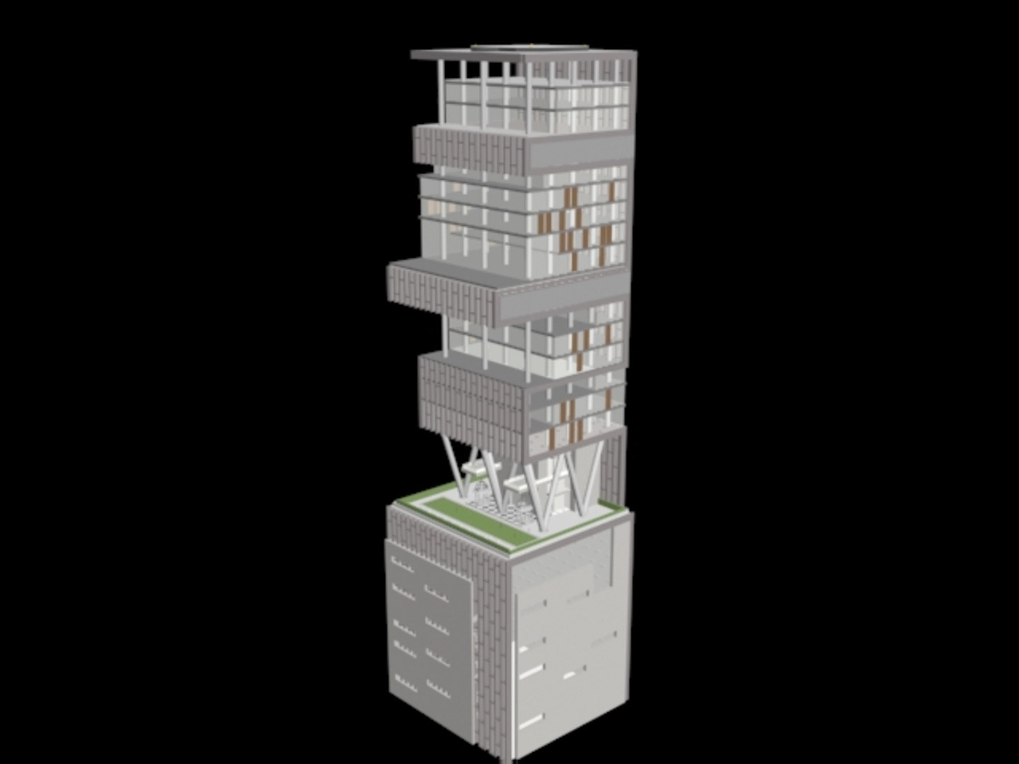 3D Antilia Building - TurboSquid 1357752
