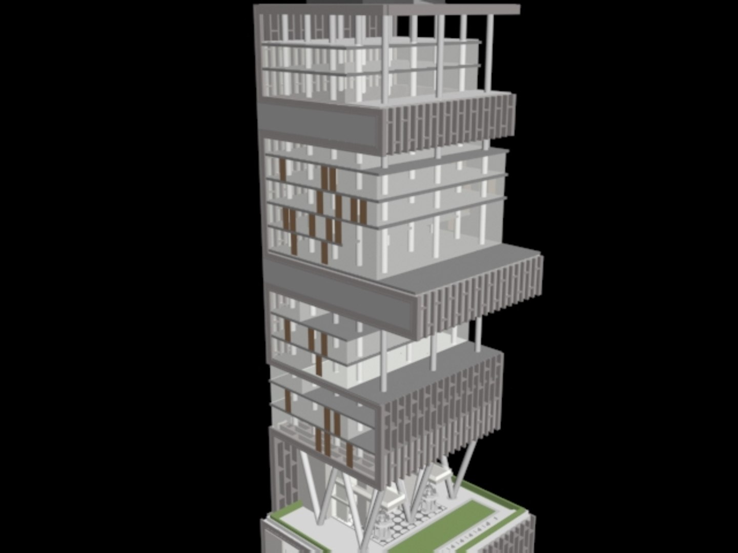 3D Antilia Building - TurboSquid 1357752