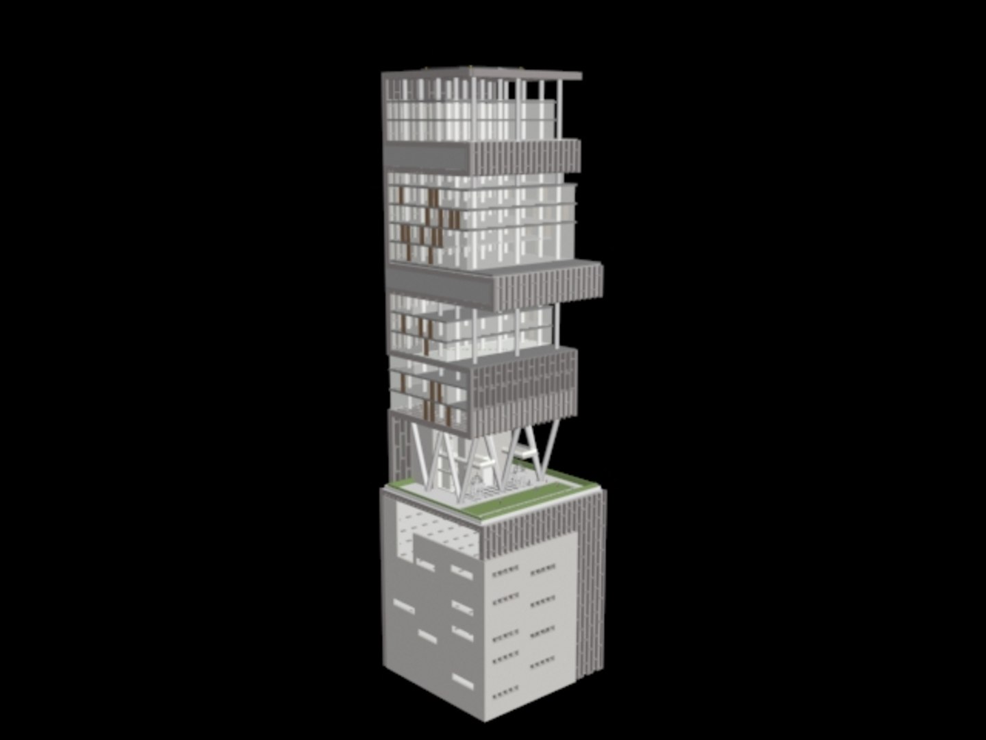 3D Antilia Building - TurboSquid 1357752