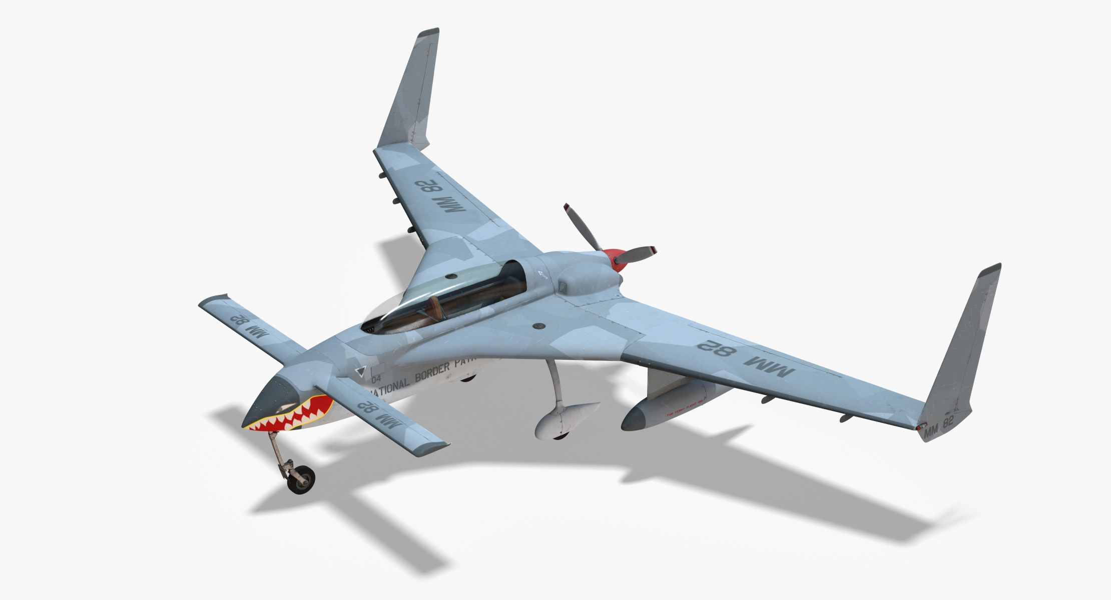 Rutan long-ez aircraft 3D model - TurboSquid 1260884