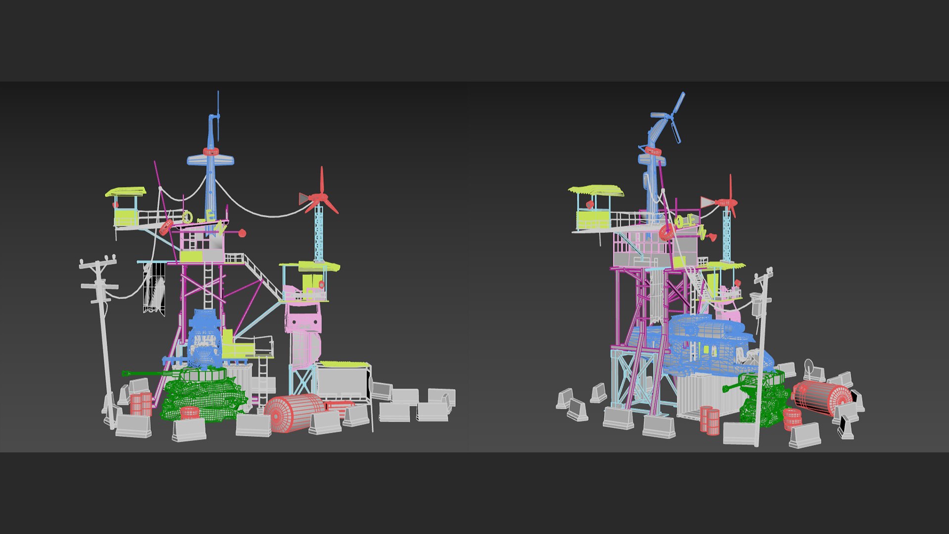 Post-Apocalyptic Outpost 3D Model - TurboSquid 1733588