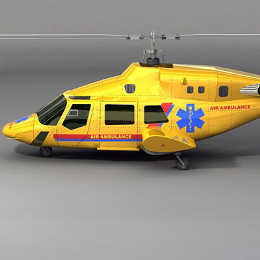 3d Ambulance Helicopter Model