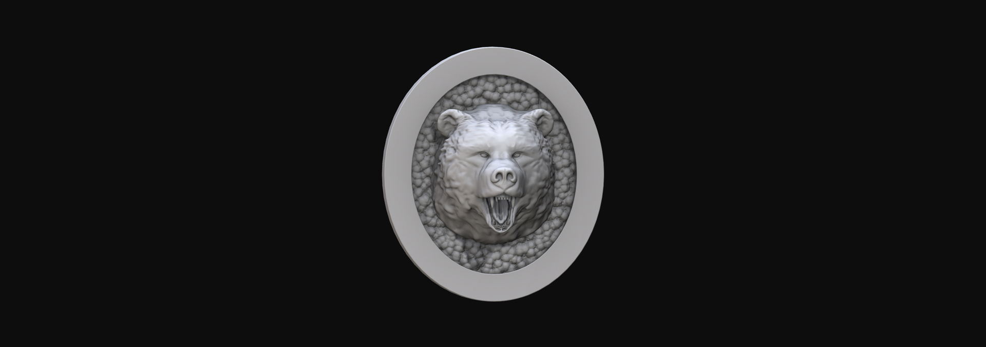 Bear Head Trophy Pendant 3D Model - TurboSquid 2240145