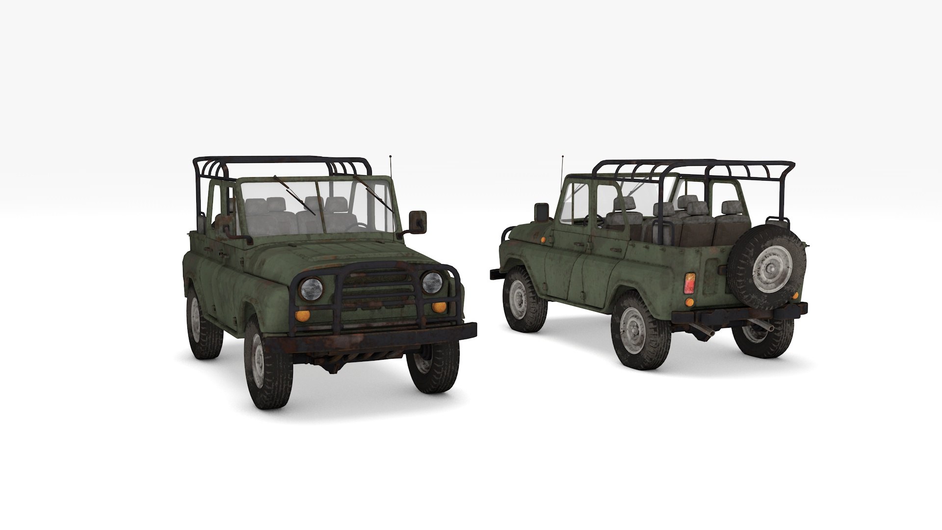 UAZ - JEEP 3D Model - TurboSquid 2342793