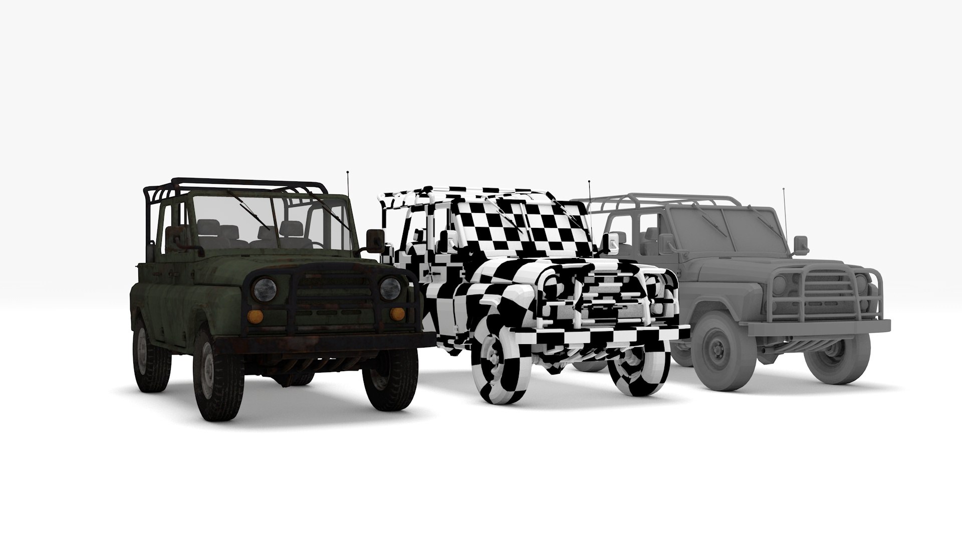UAZ - JEEP 3D Model - TurboSquid 2342793
