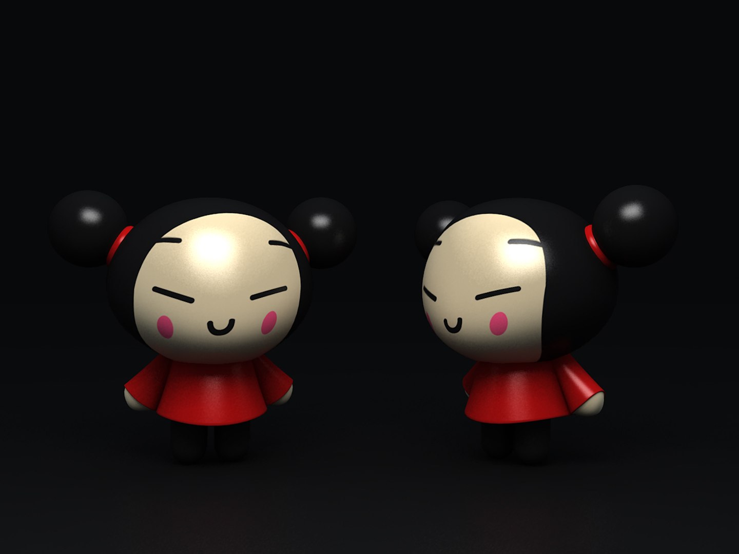 3ds Max Pucca Doll Animation