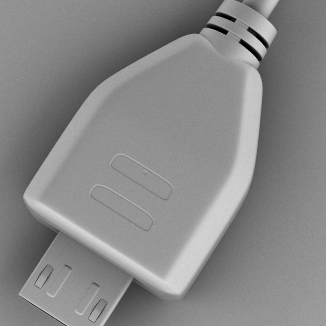 Micro Usb Connector 3d Model