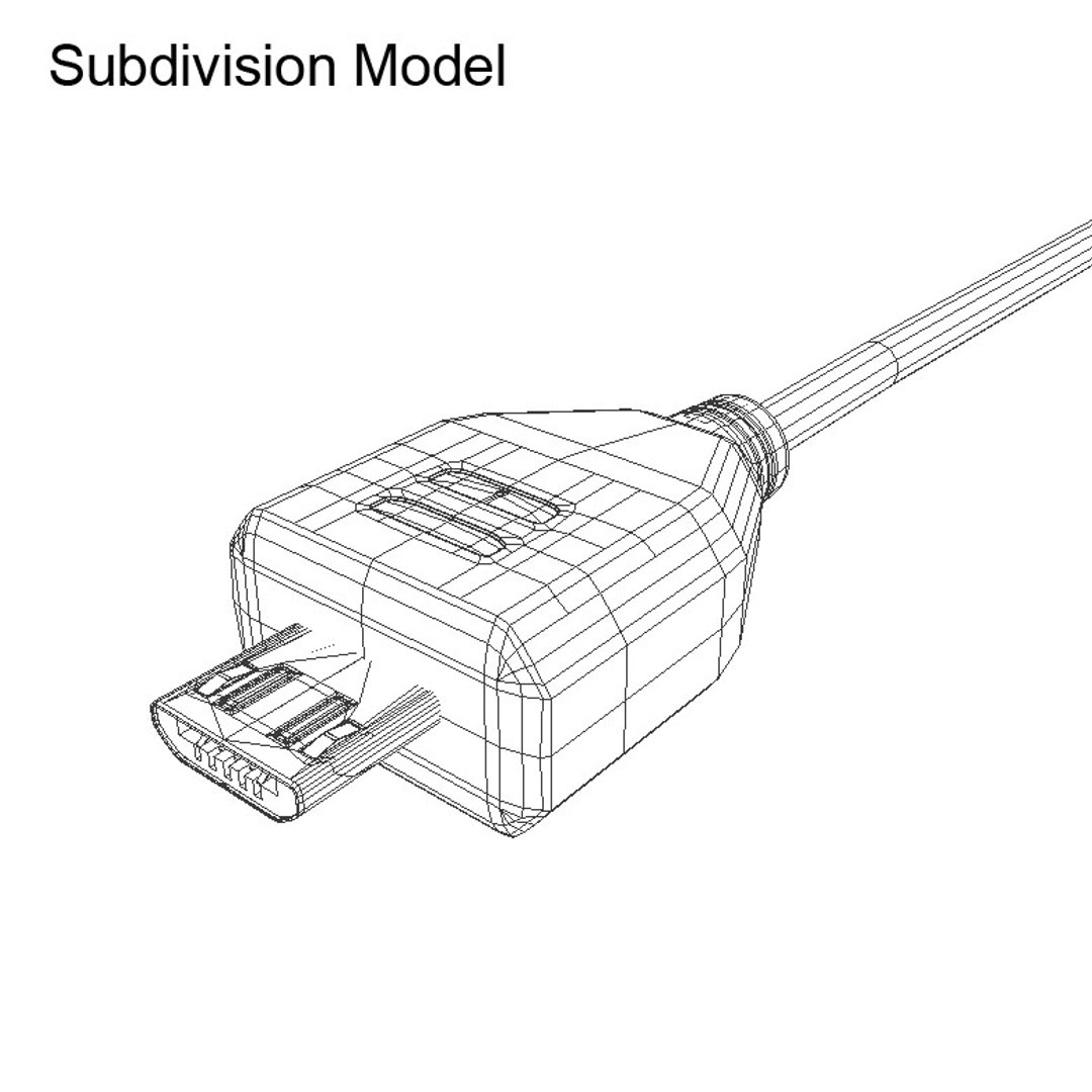 Micro Usb Connector 3d Model