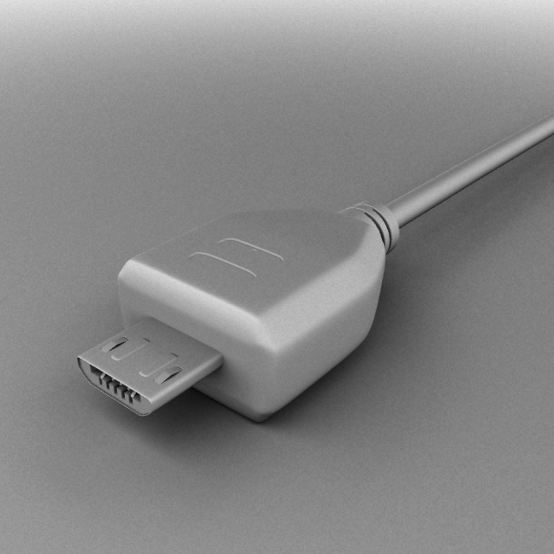 Micro Usb Connector 3d Model