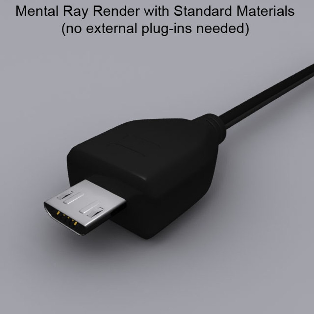 Micro Usb Connector 3d Model