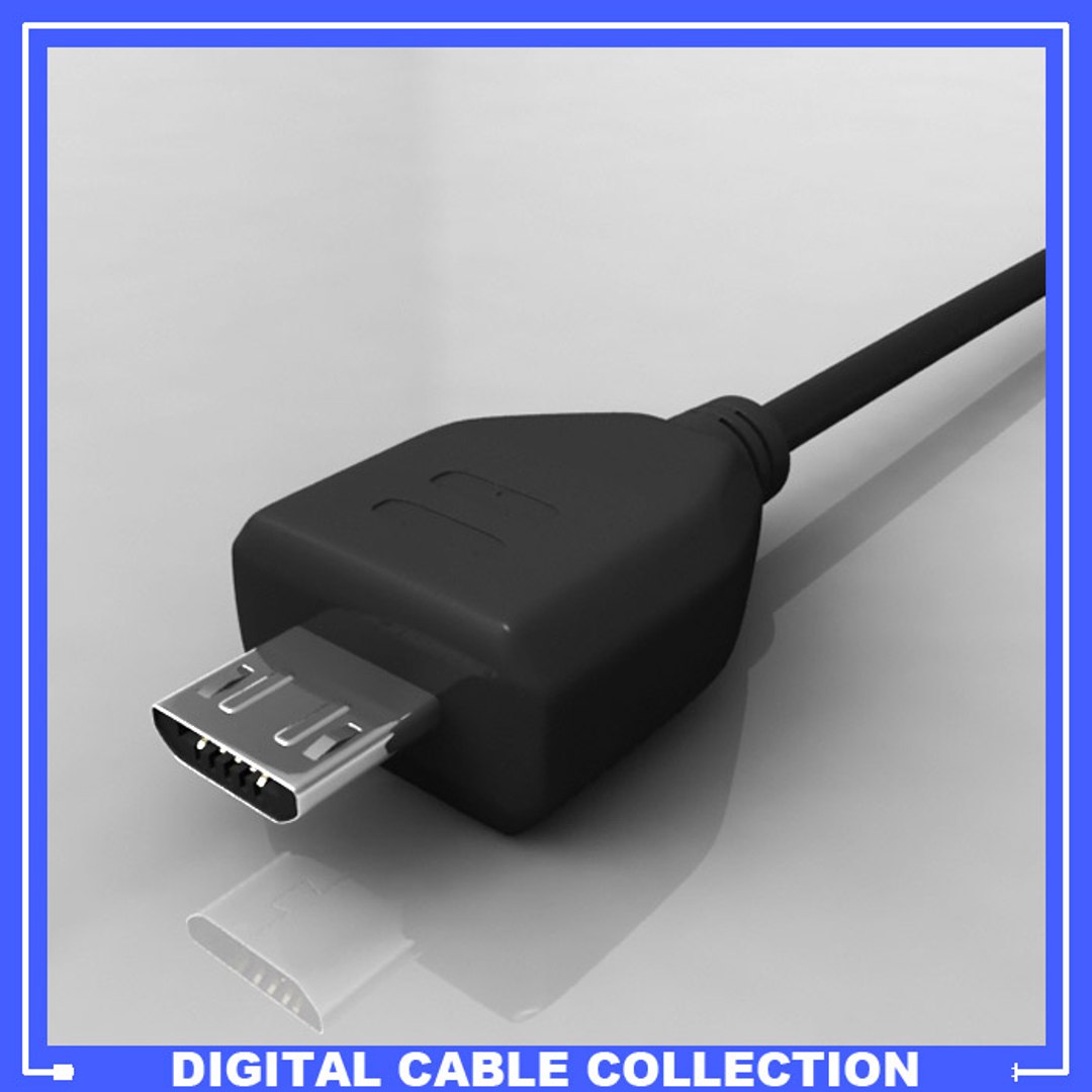 Micro Usb Connector 3d Model