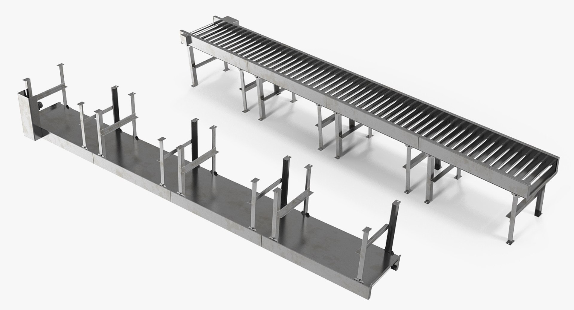 3D Roller Conveyors Model - TurboSquid 1344055
