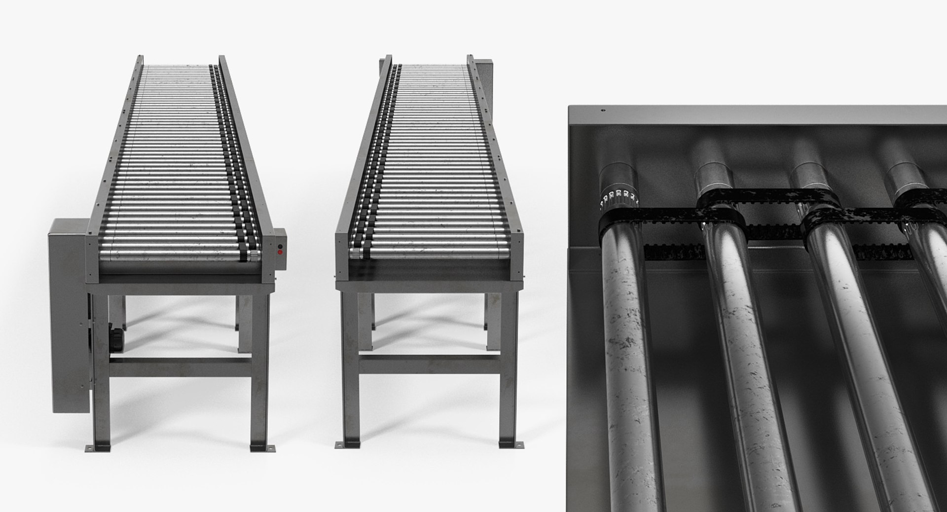 3D Roller Conveyors Model - TurboSquid 1344055