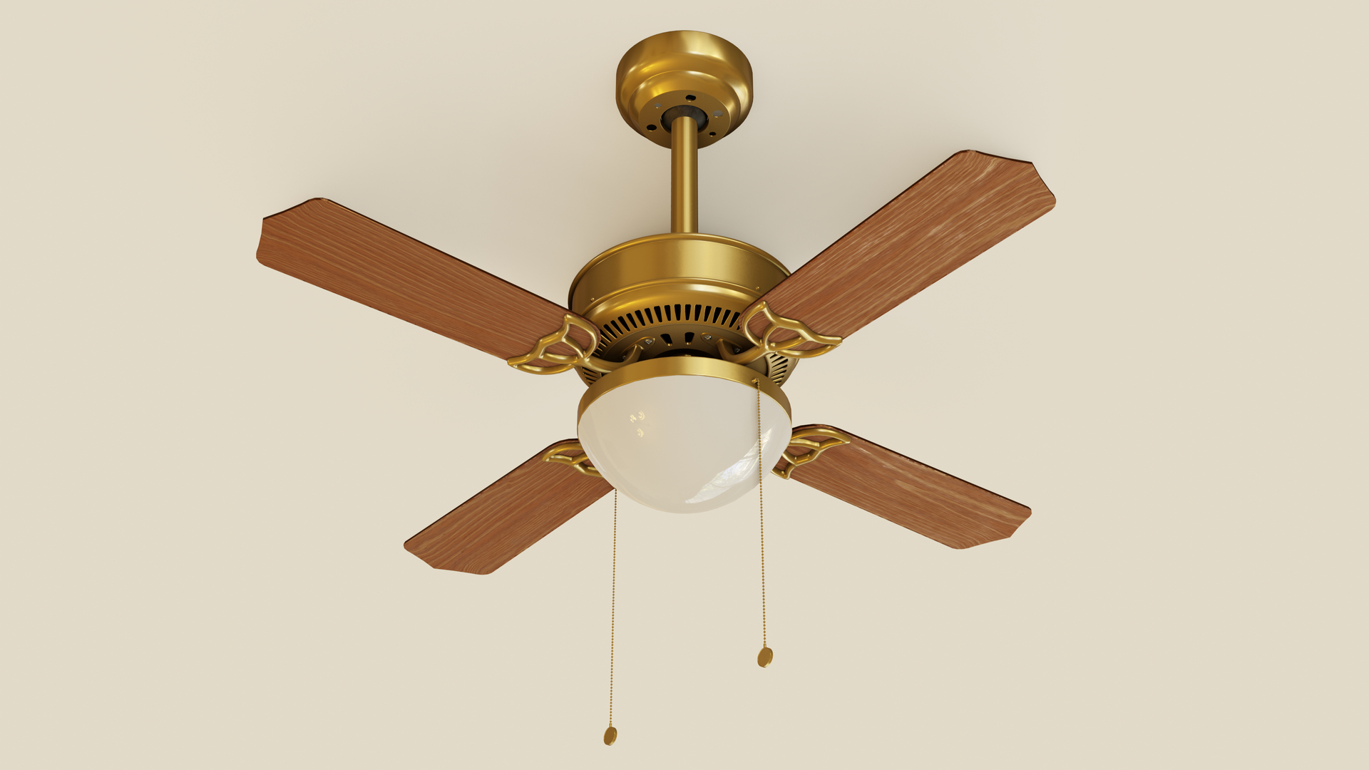3D Model Low Poly PBR Ceiling Fan - TurboSquid 1719837