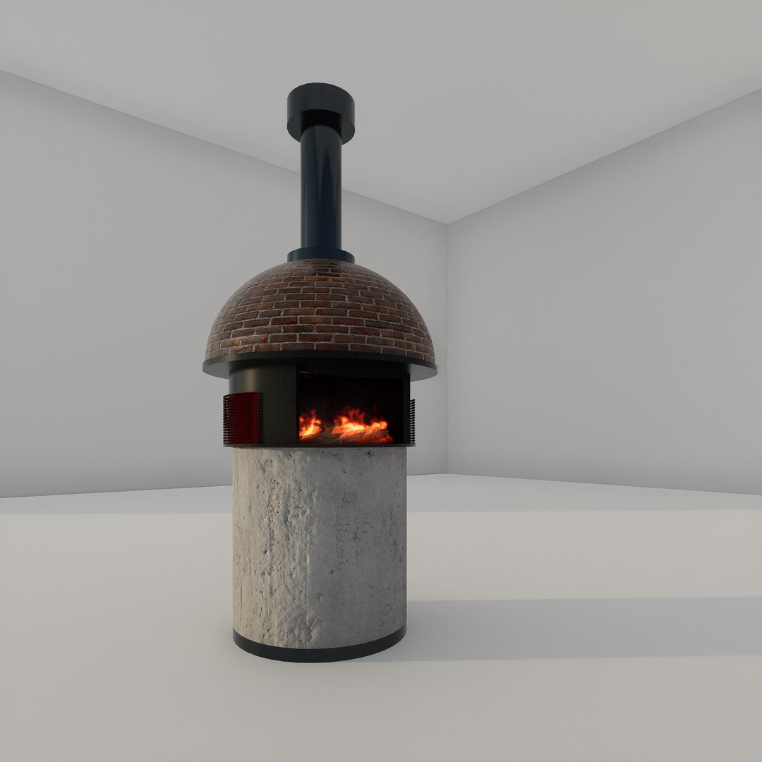 Brick Pizza Oven 3D Model Dome Style Architecture Game Asset 3D Model ...