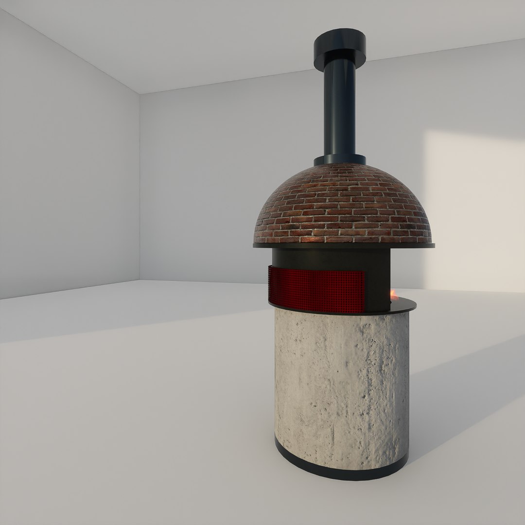 Brick Pizza Oven 3D Model Dome Style Architecture Game Asset 3D Model ...