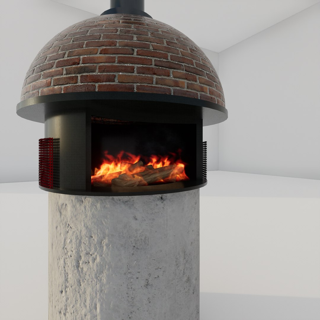 Brick Pizza Oven 3D Model Dome Style Architecture Game Asset 3D Model ...