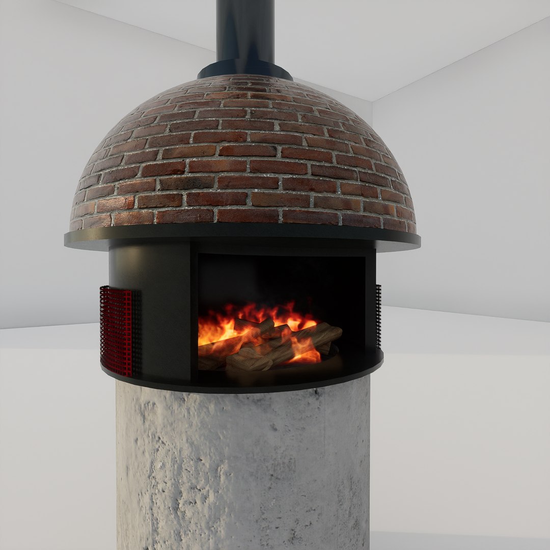 Brick Pizza Oven 3D Model Dome Style Architecture Game Asset 3D Model ...