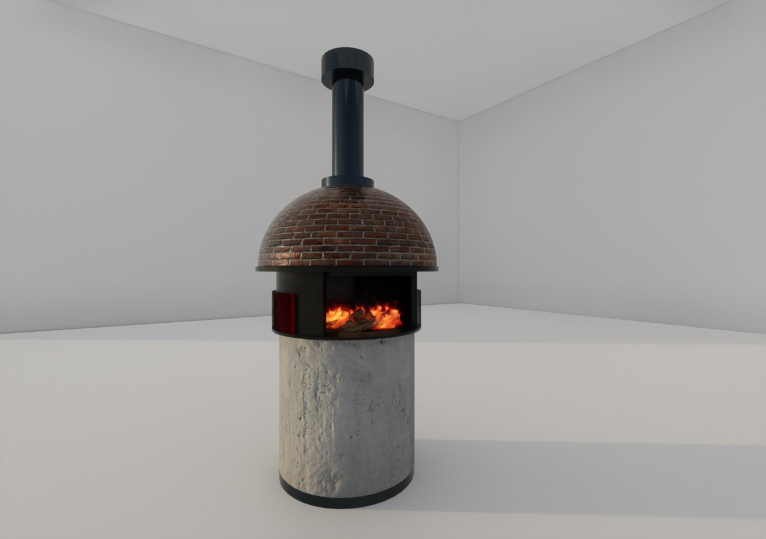Brick Pizza Oven 3D Model Dome Style Architecture Game Asset 3D Model ...