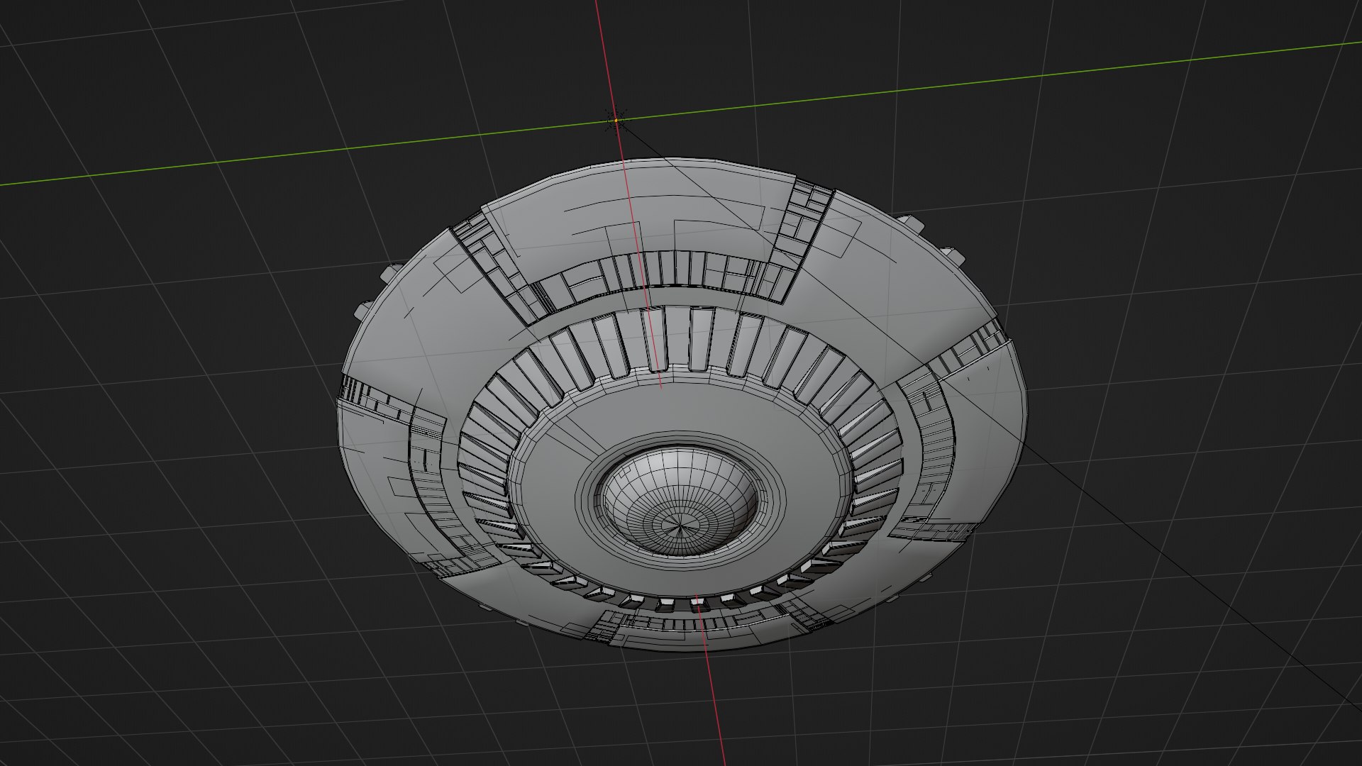 UFO 1 Golden Low Poly Game Asset 3D Model - TurboSquid 2053833