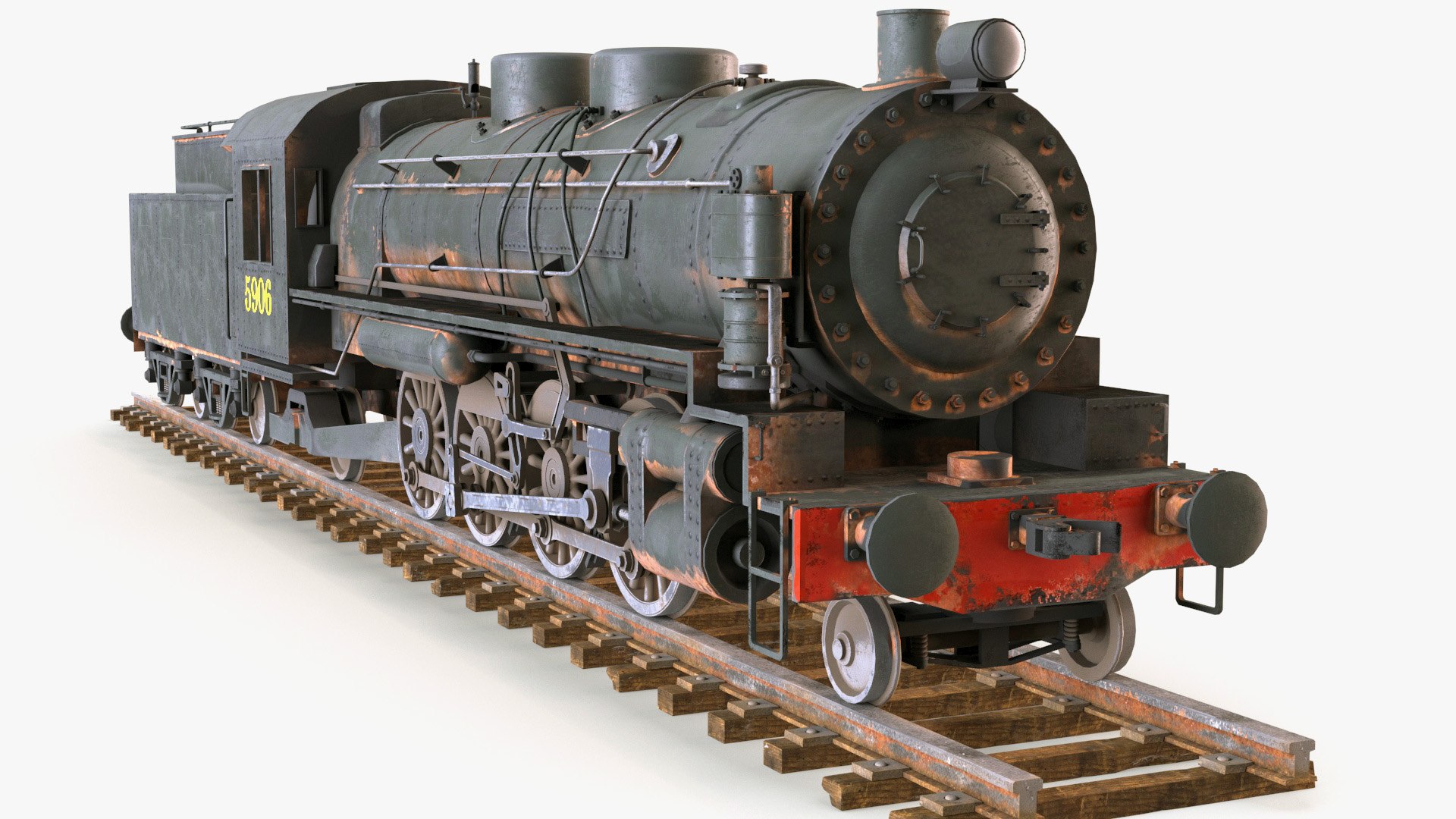 Steam Locomotive D59 Class 3D Model - TurboSquid 1834172