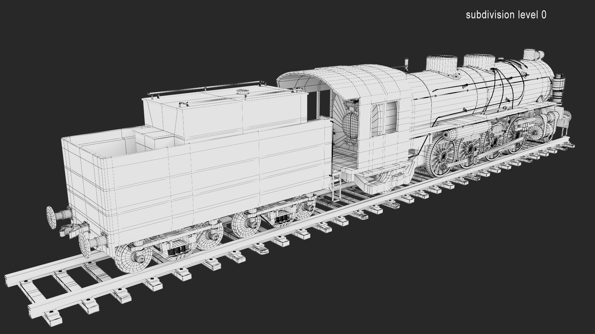 Steam Locomotive D59 Class 3D model - TurboSquid 1834172