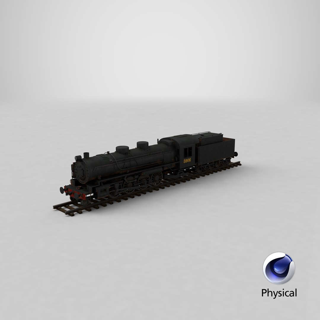 Steam Locomotive D59 Class 3D model - TurboSquid 1834172