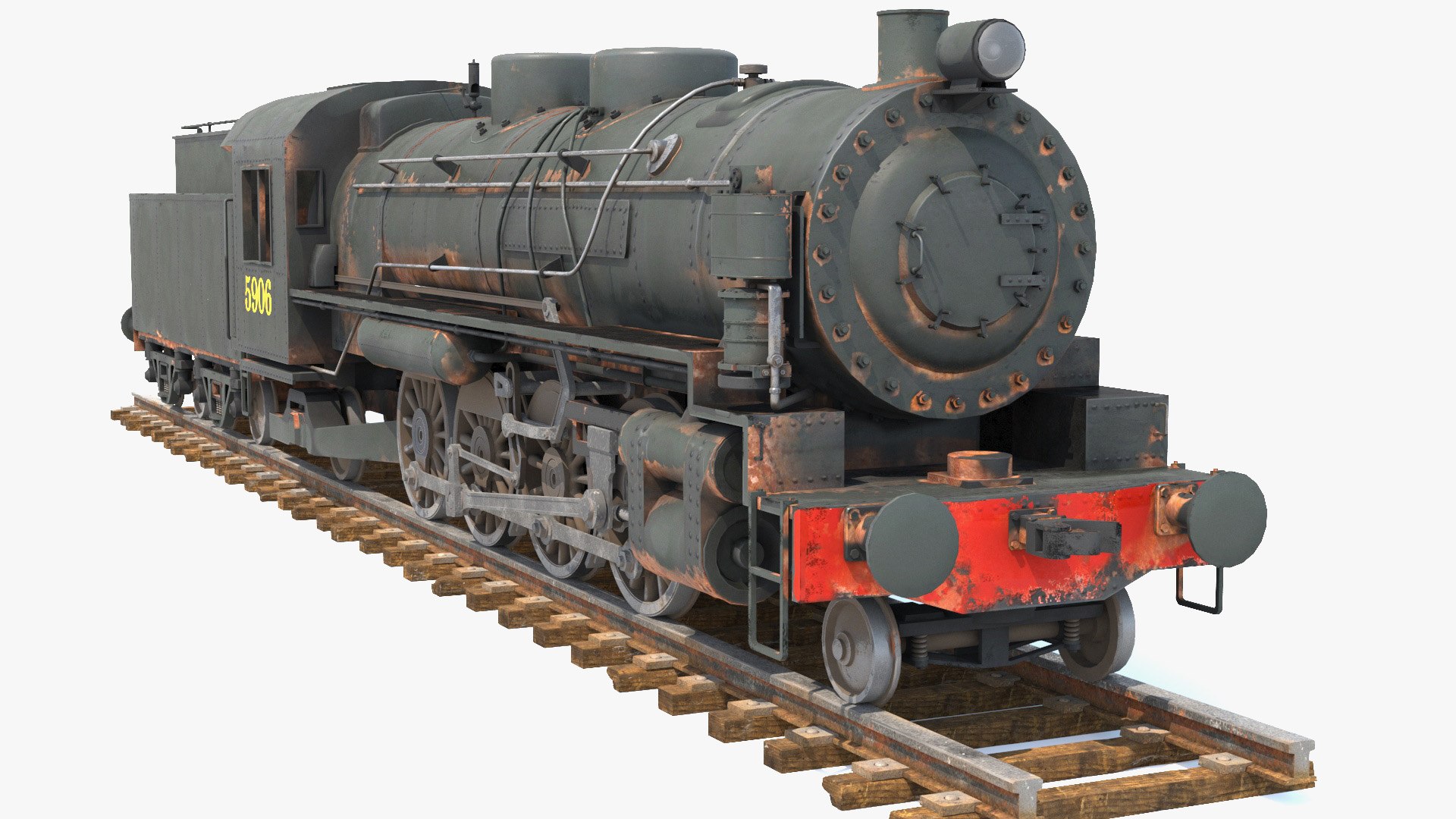 Steam Locomotive D59 Class 3D Model - TurboSquid 1834172