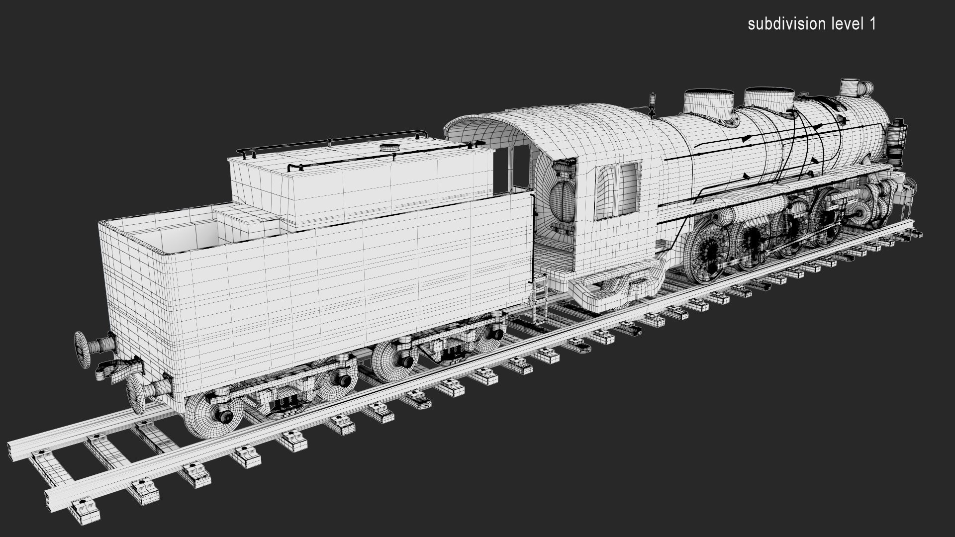 Steam Locomotive D59 Class 3D model - TurboSquid 1834172