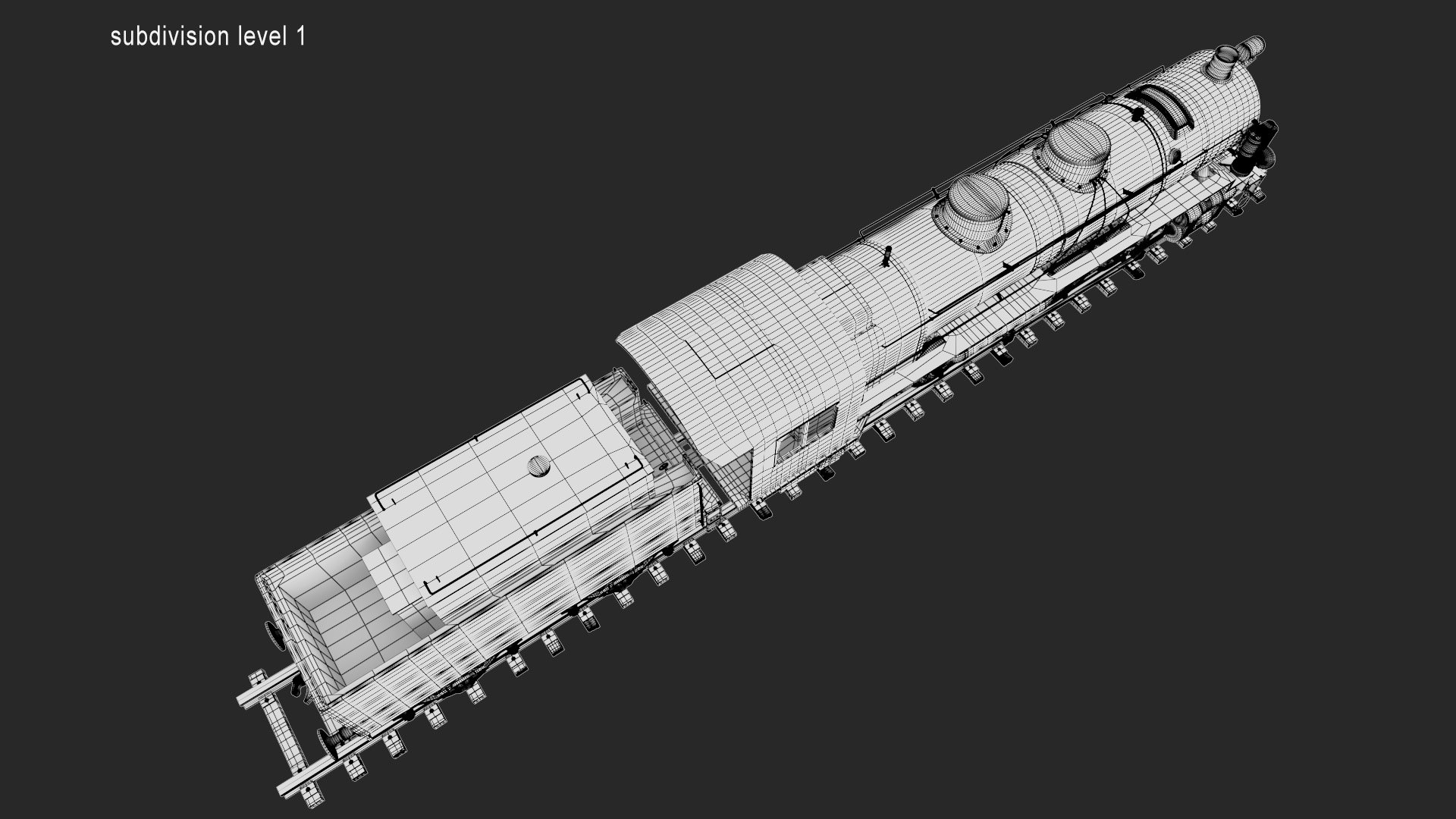 Steam Locomotive D59 Class 3D model - TurboSquid 1834172