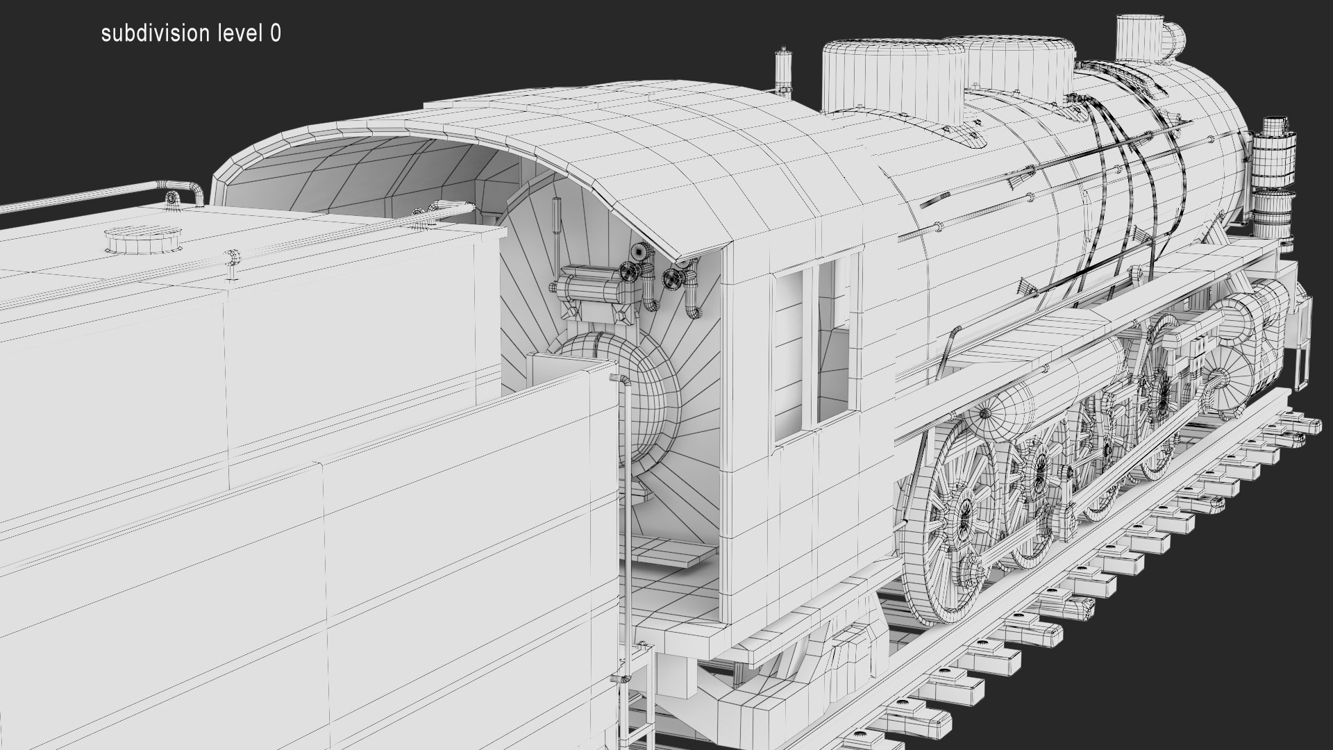 Steam Locomotive D59 Class 3D model - TurboSquid 1834172