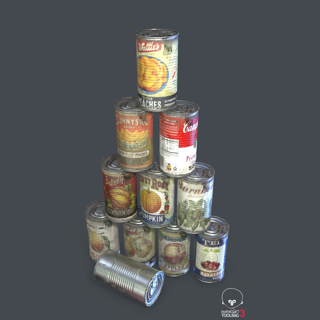 3D Model Tin Food - TurboSquid 1272921