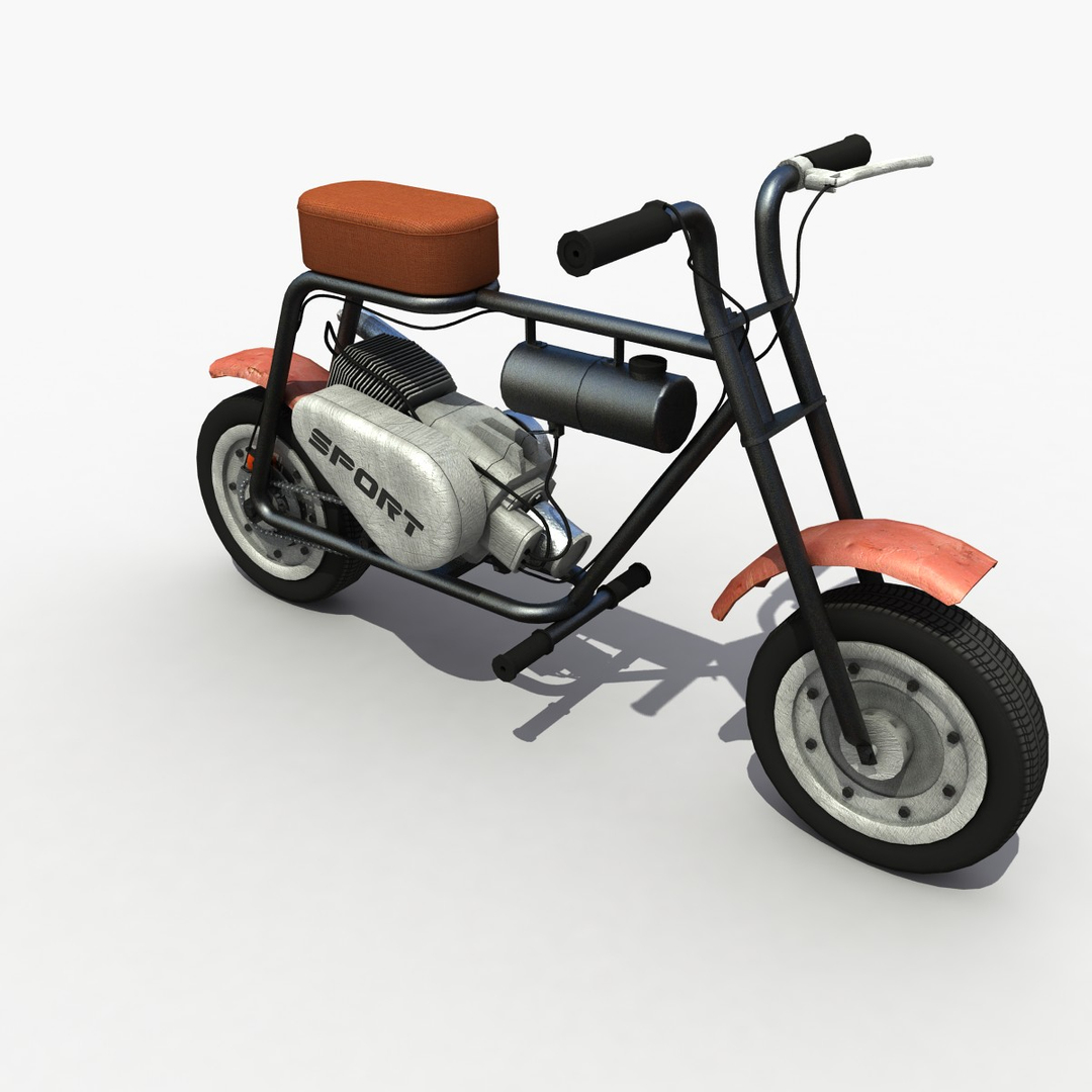 3d Model Moped Modeled