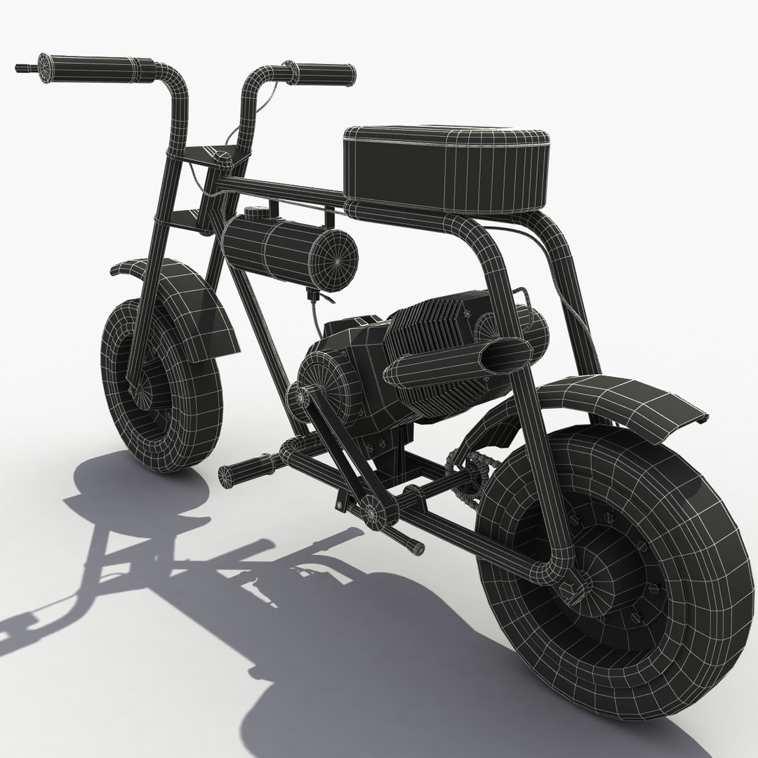 3d Model Moped Modeled