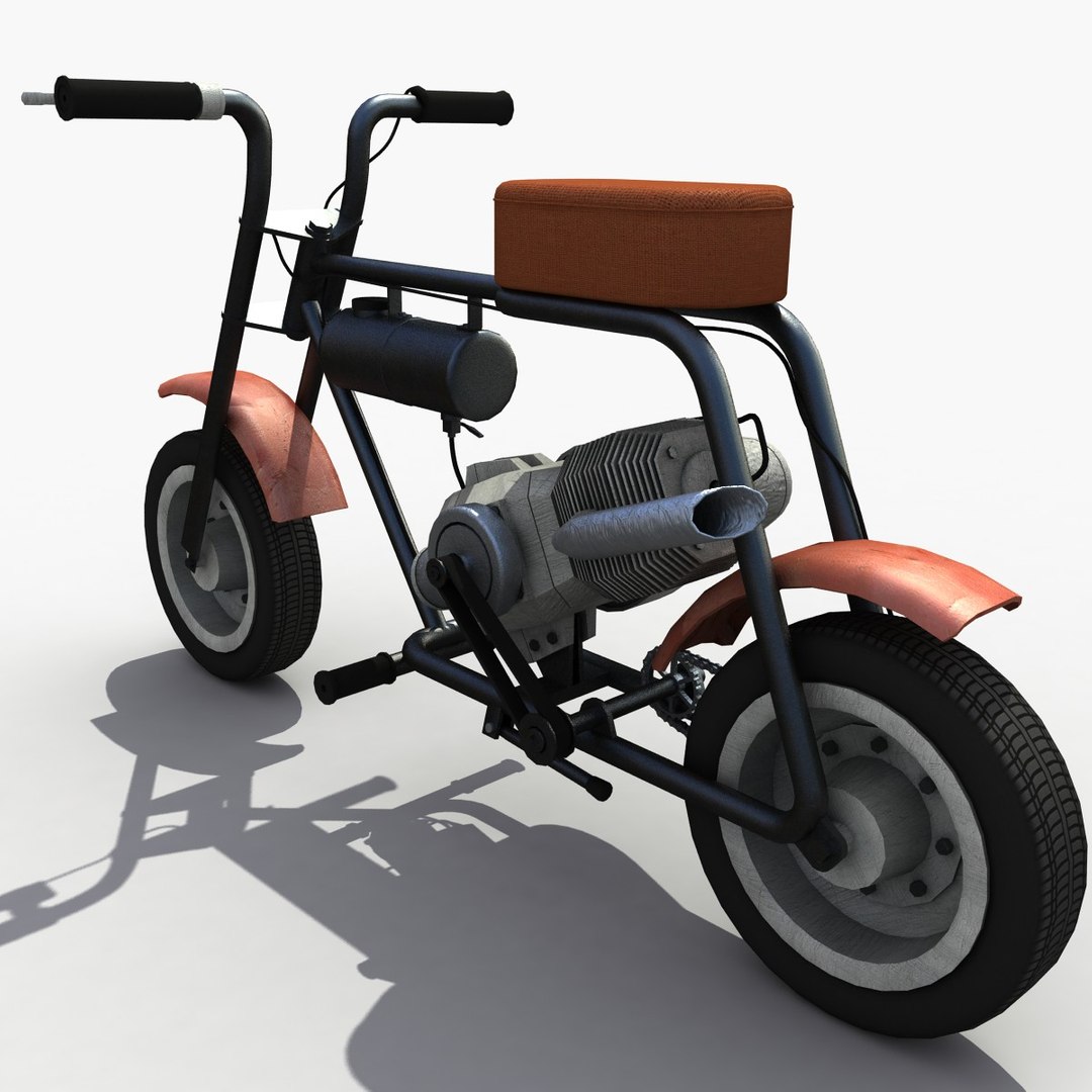 3d Model Moped Modeled