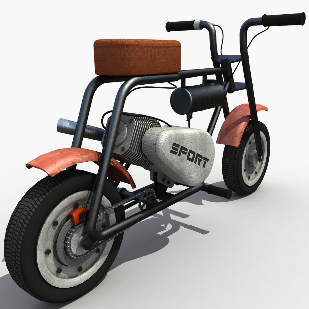 3d Model Moped Modeled