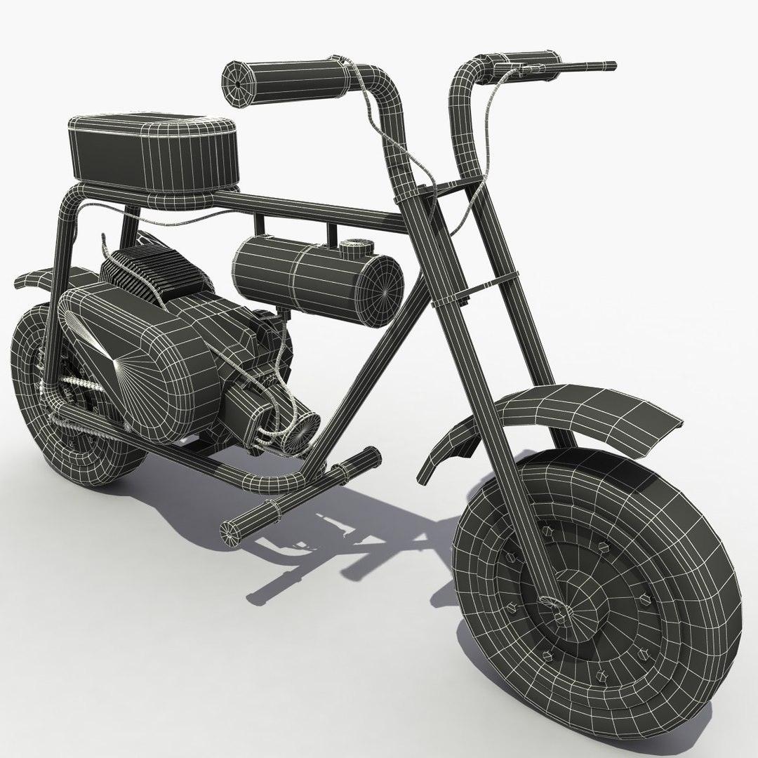 3d Model Moped Modeled